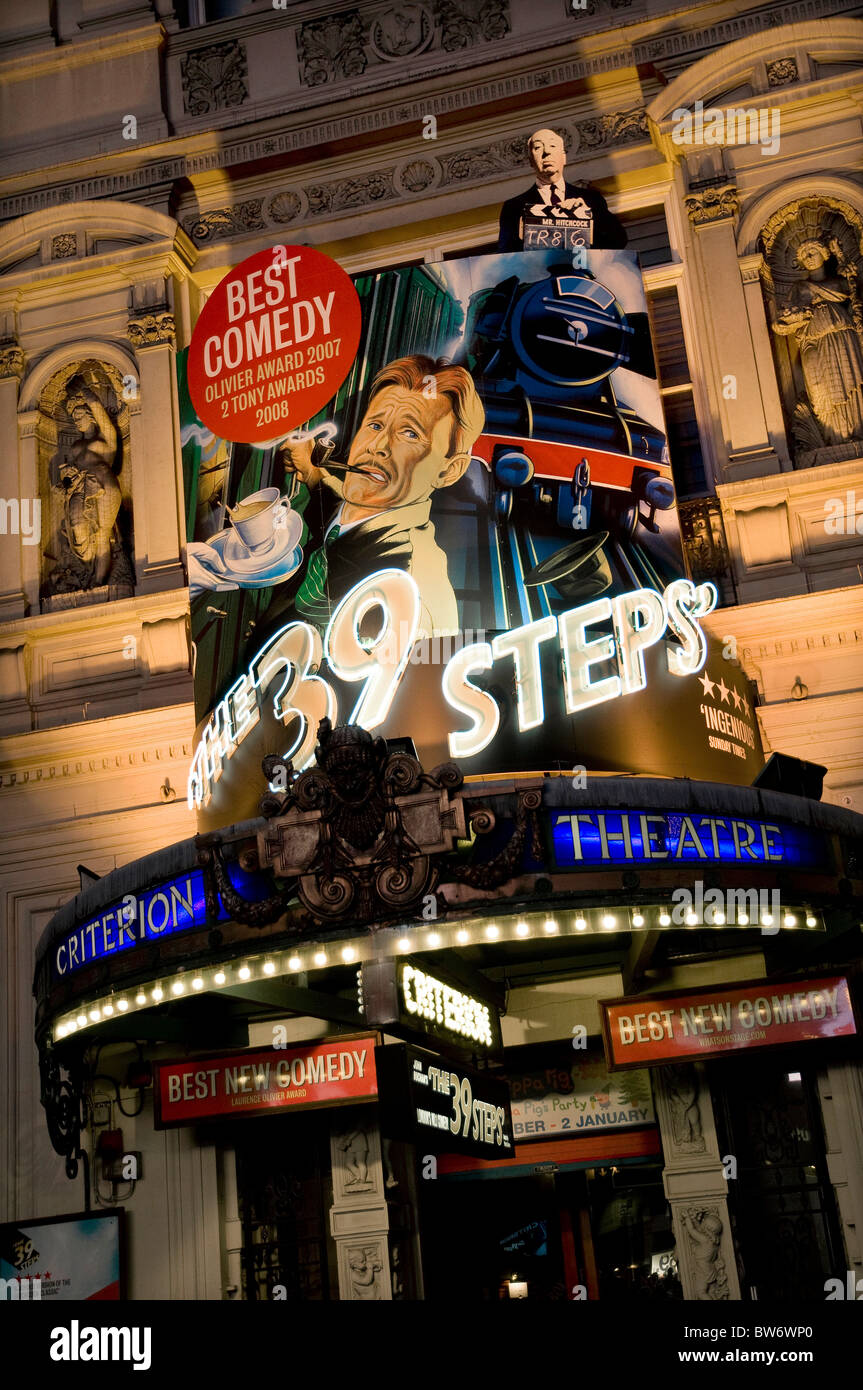 39 steps show, criterion theatre, piccadilly circus, london, england ...