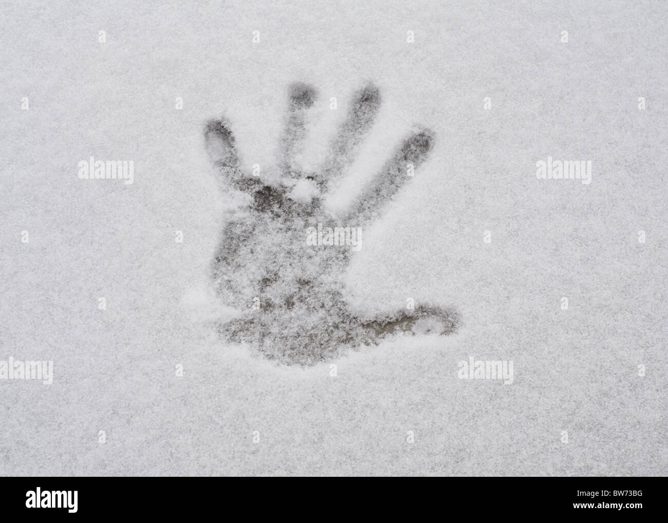 White handprint hi-res stock photography and images - Alamy