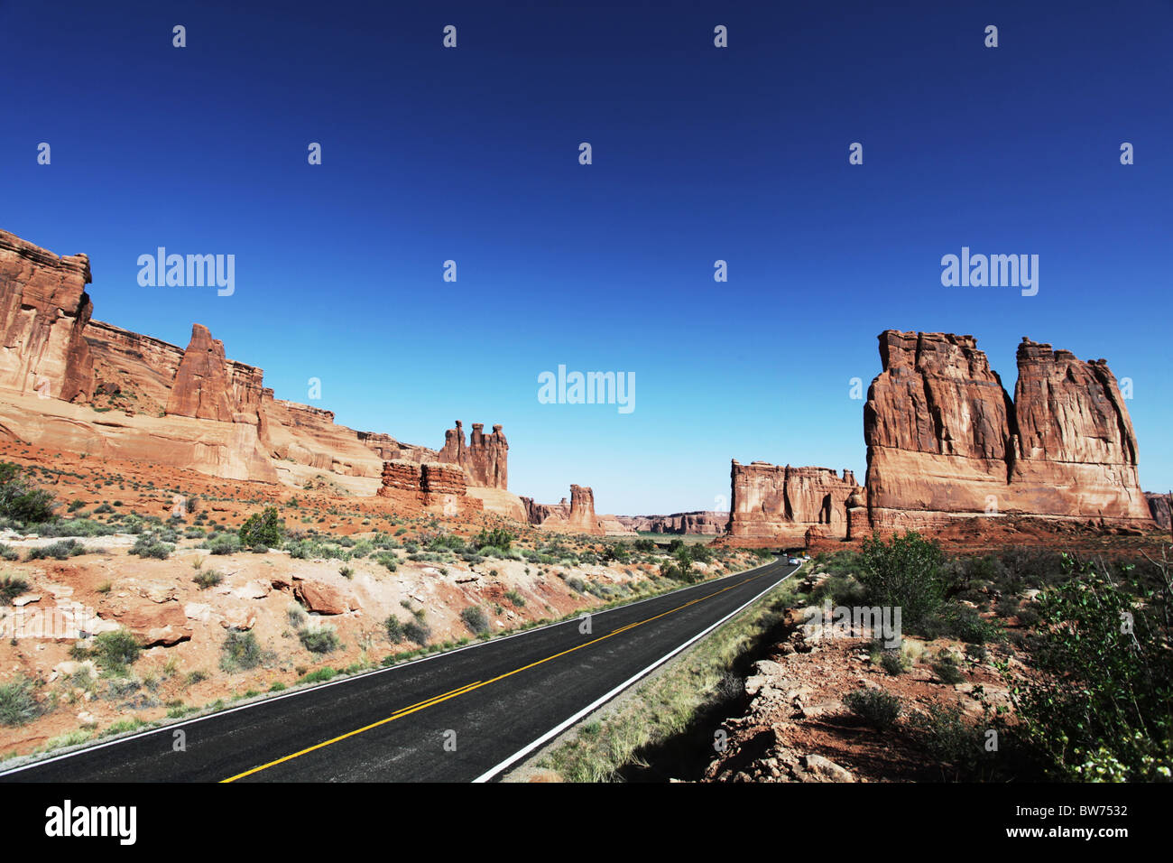 Rock formations in Arches National Park, Utah,USA Stock Photo - Alamy