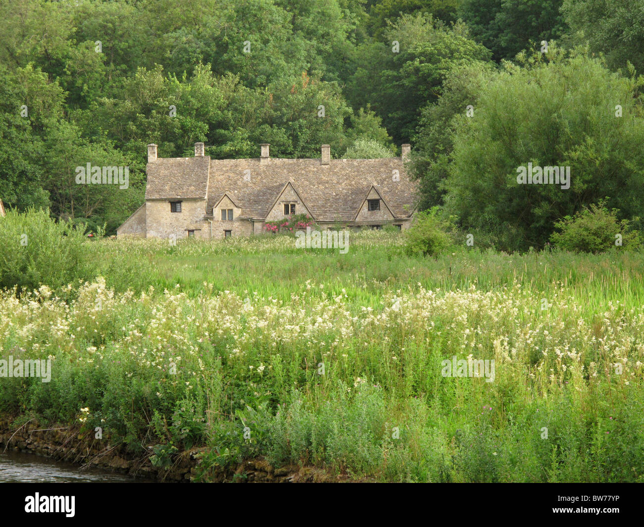 The Rack Isle and Arlington Row, Bibury, Gloucestershire, England Stock ...