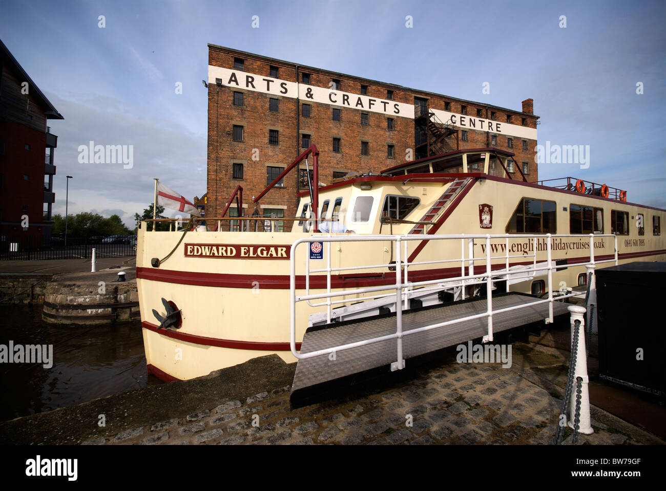 Gloucester Docks Lock UK River Severn Sharpness Canal Boat Edward Elgar ...