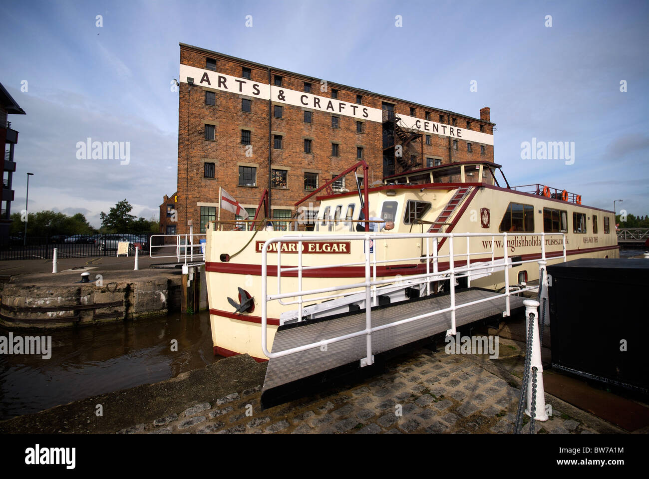 Gloucester Docks Lock UK River Severn Sharpness Canal Boat Edward Elgar ...