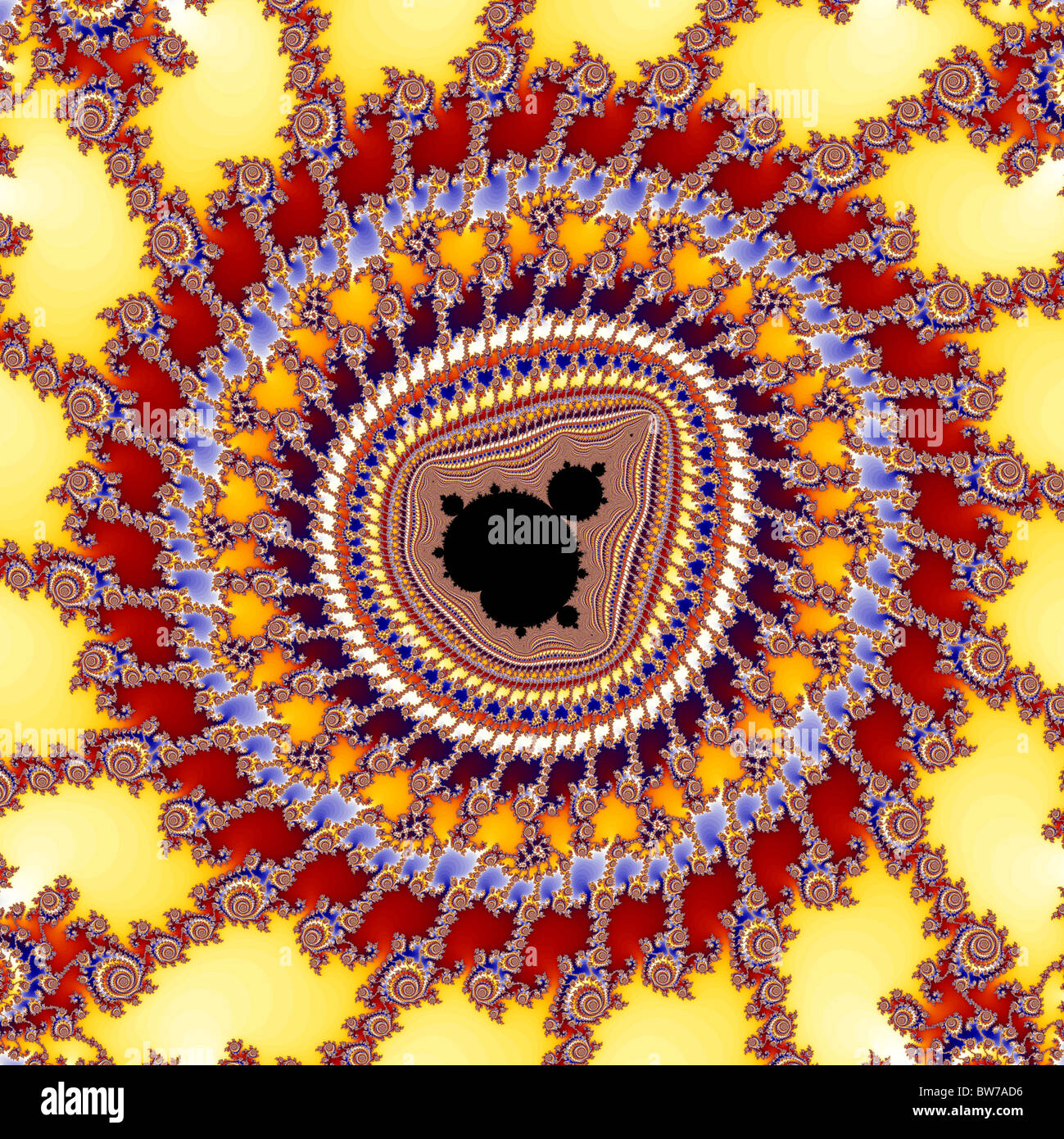 A deep zoom into the Mandelbrot Set reveals miniature copies of the Set ...