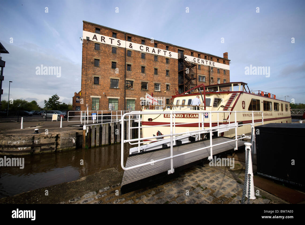 Gloucester Docks Lock UK River Severn Sharpness Canal Boat Edward Elgar ...