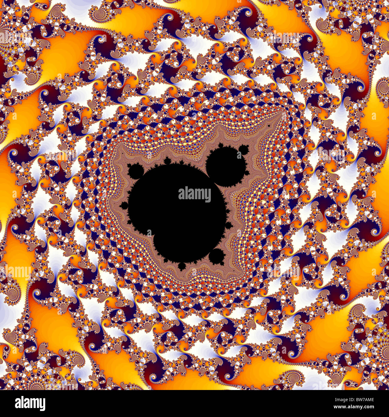 A deep zoom into the Mandelbrot Set reveals miniature copies of the Set ...