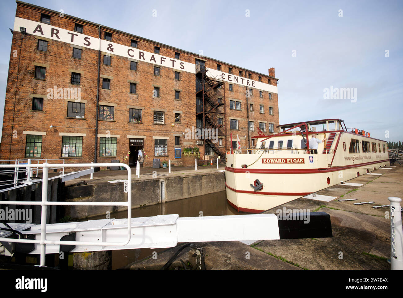 Gloucester Docks Lock UK River Severn Sharpness Canal Boat Edward Elgar ...