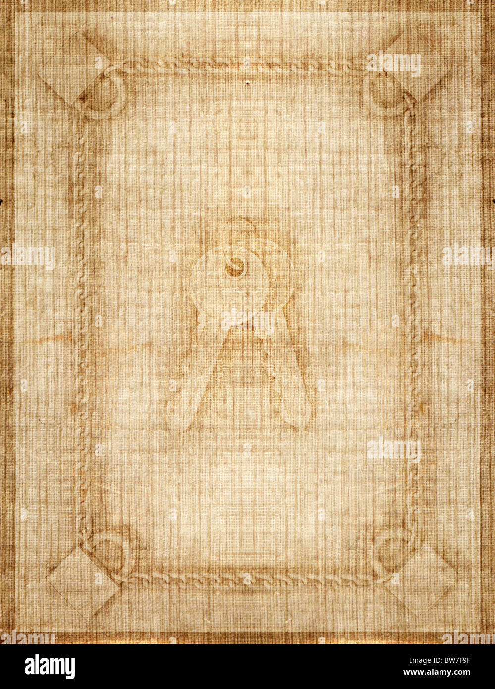 vintage aged background old paper. Chain and lock Stock Photo - Alamy
