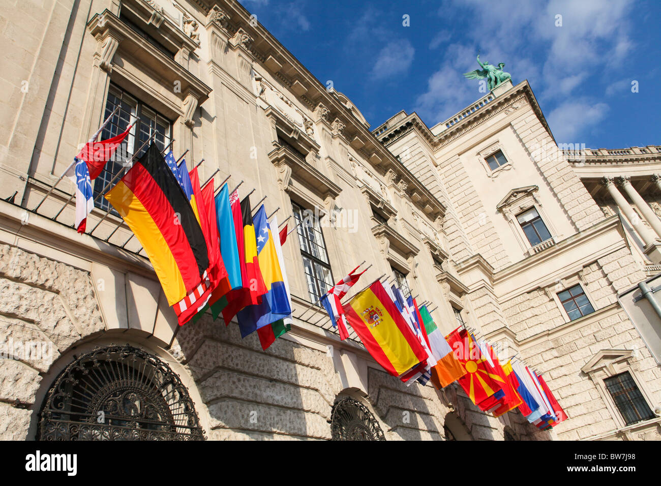 Vienna flags hi-res stock photography and images - Alamy