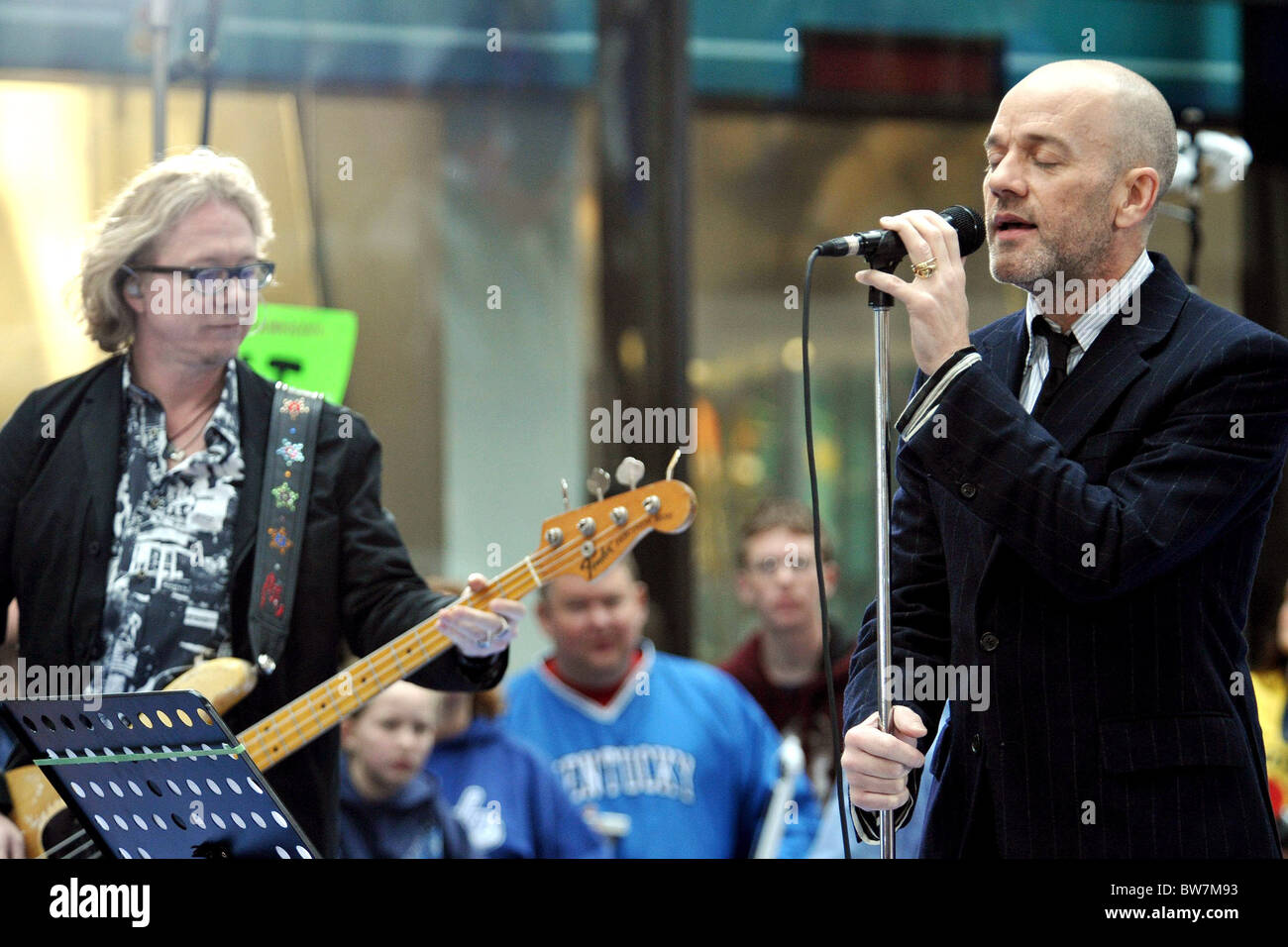 Michael Stipe Of Rem Performing On Stage High Resolution Stock ...