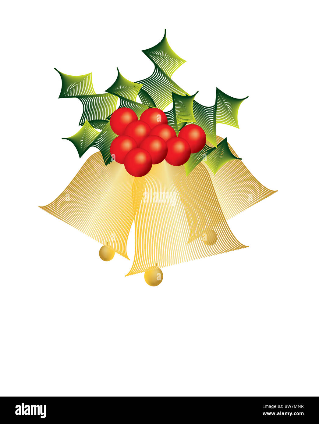 Jingle bells holly berries illustration Cut Out Stock Images & Pictures ...