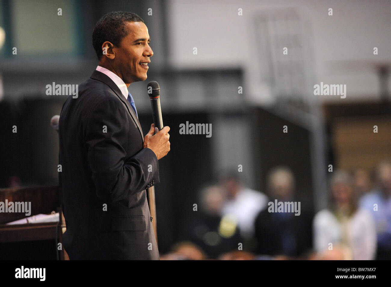 Barack Obama Road to Change Campaign Bus Tour Stock Photo - Alamy