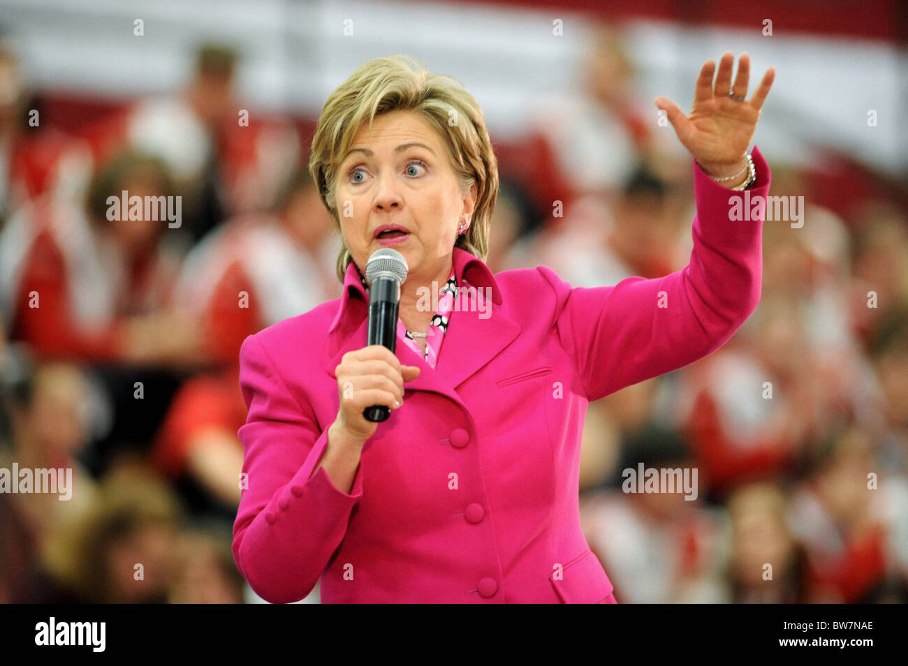 Hillary Clinton Town Hall Meeting Stock Photo - Alamy