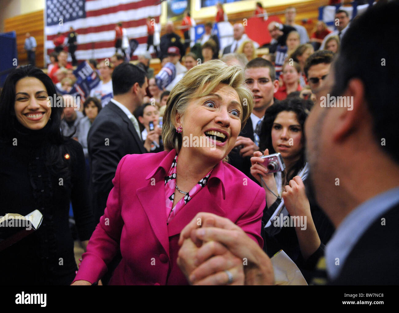 Hillary Clinton Town Hall Meeting Stock Photo - Alamy