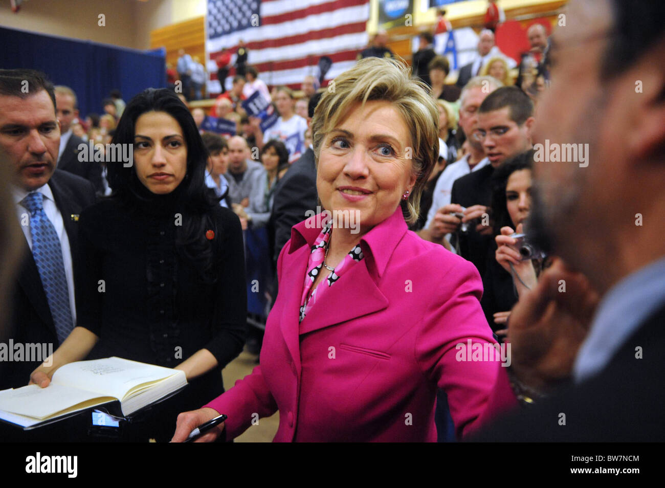 Hillary Clinton Town Hall Meeting Stock Photo - Alamy