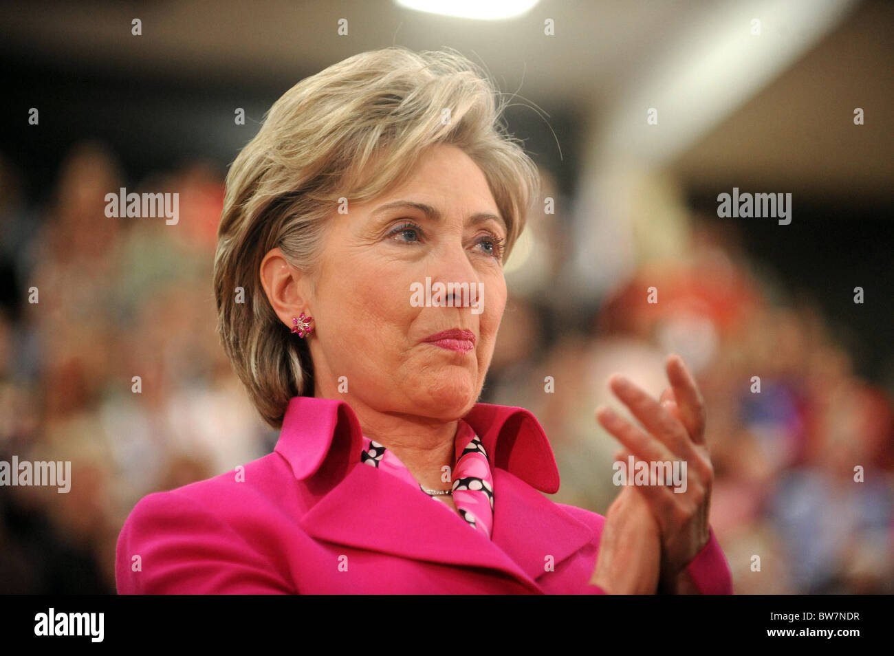 Hillary Clinton Town Hall Meeting Stock Photo - Alamy