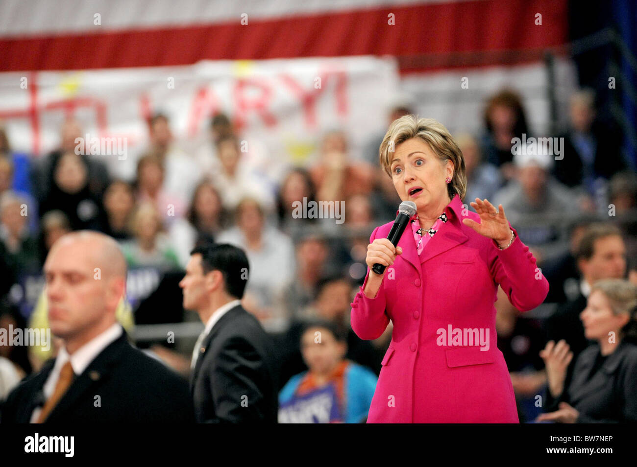 Hillary Clinton Town Hall Meeting Stock Photo - Alamy