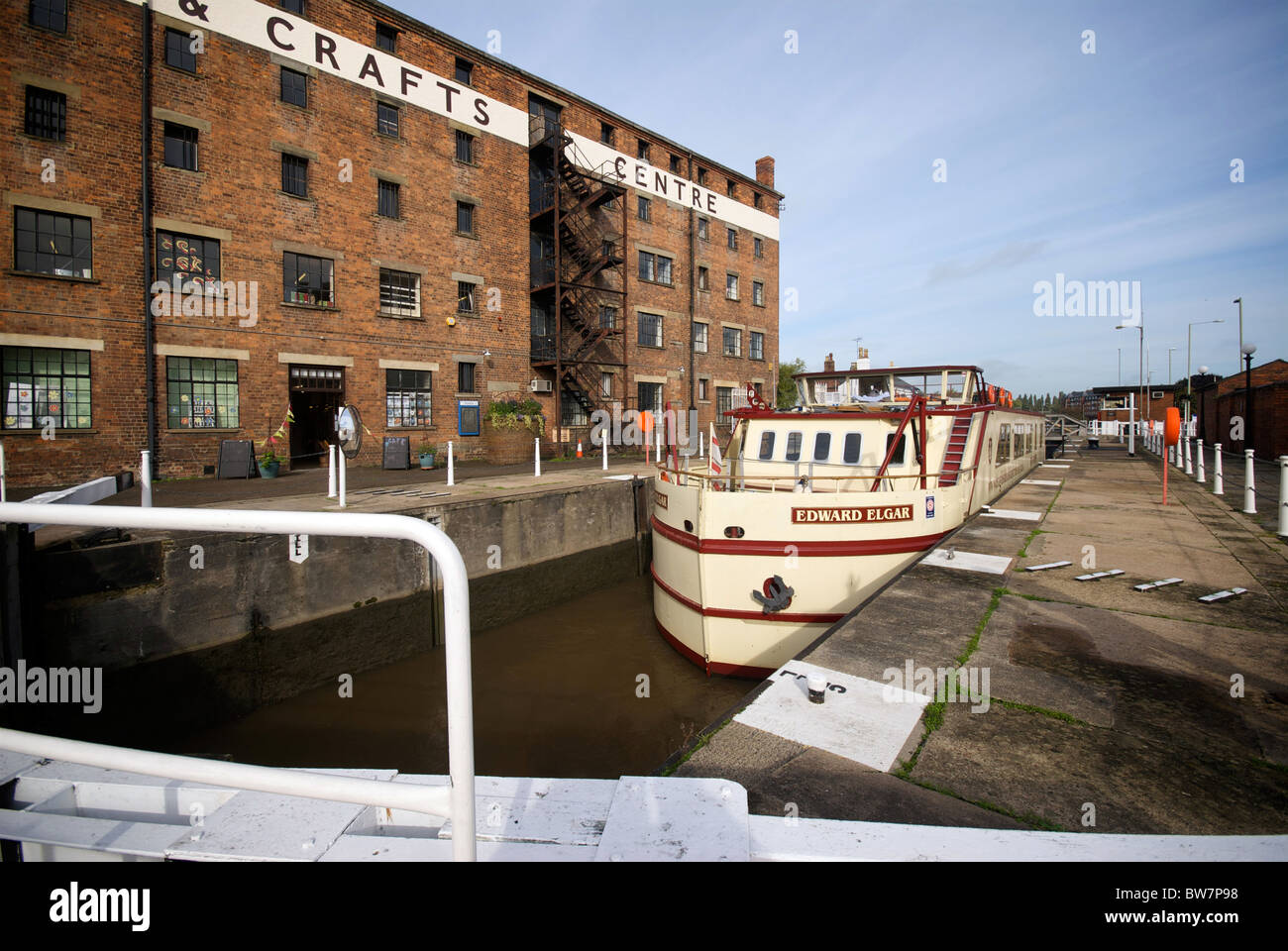 Gloucester Docks Lock UK River Severn Sharpness Canal Boat Edward Elgar ...