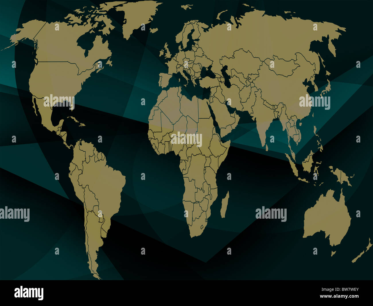There is a global map of world Stock Photo - Alamy