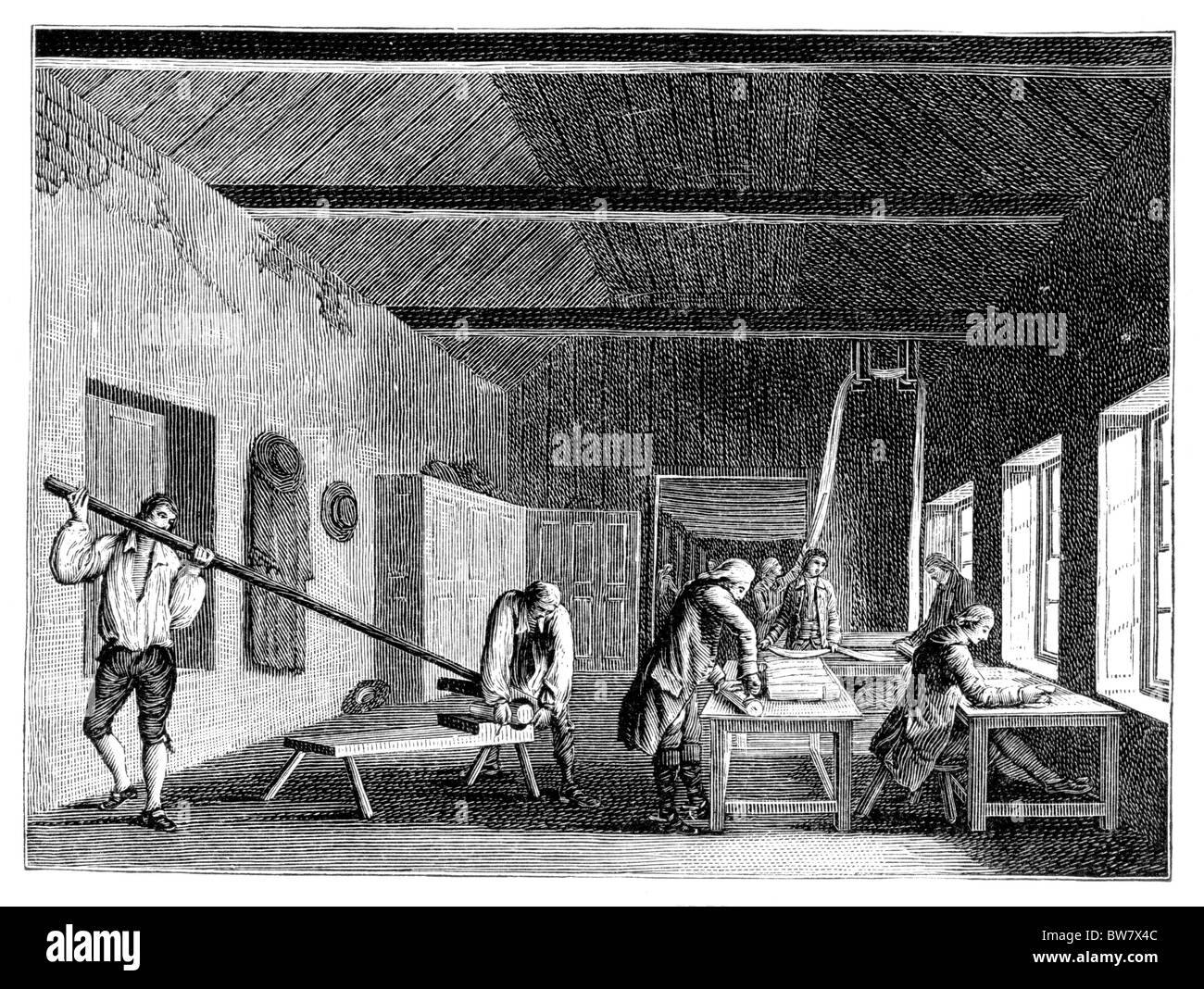 The Linen Industry in the 18th Century; Lapping, Measuring, Crisping ...