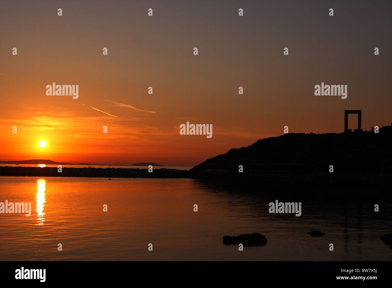 Portara ancient monument, Naxos island Stock Photo - Alamy