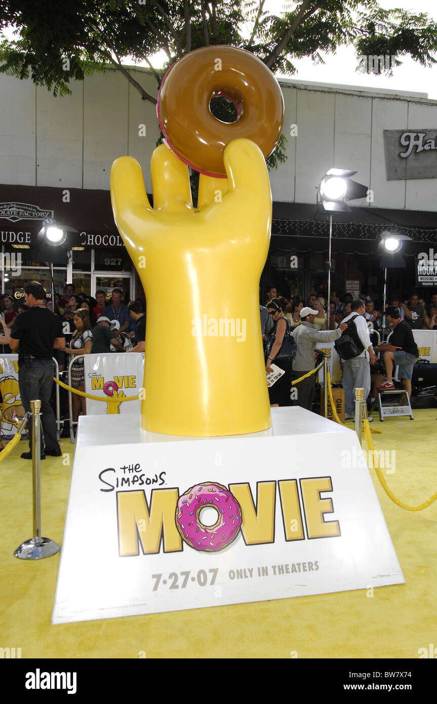THE SIMPSON'S MOVIE Premiere Stock Photo - Alamy