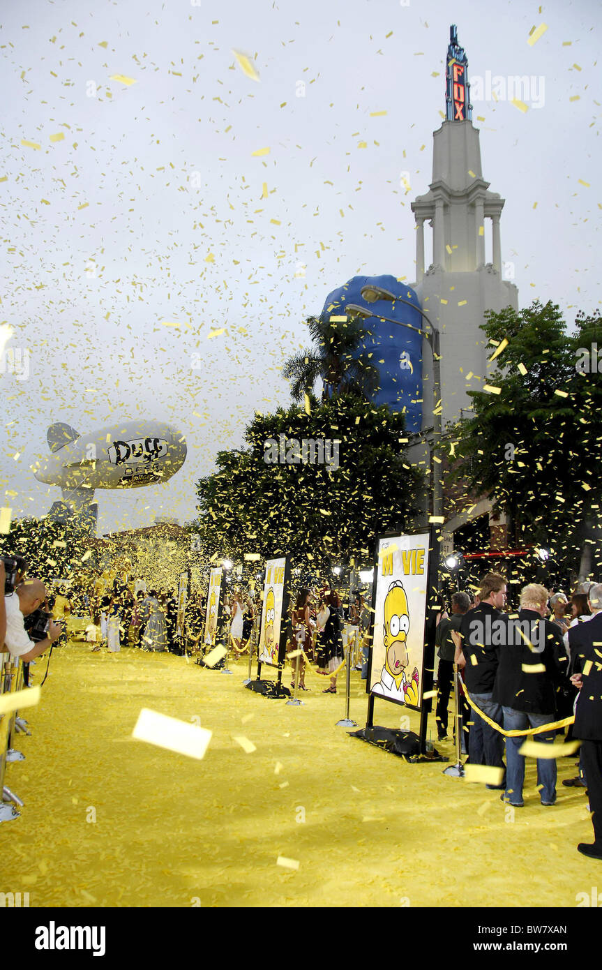 THE SIMPSON'S MOVIE Premiere Stock Photo - Alamy