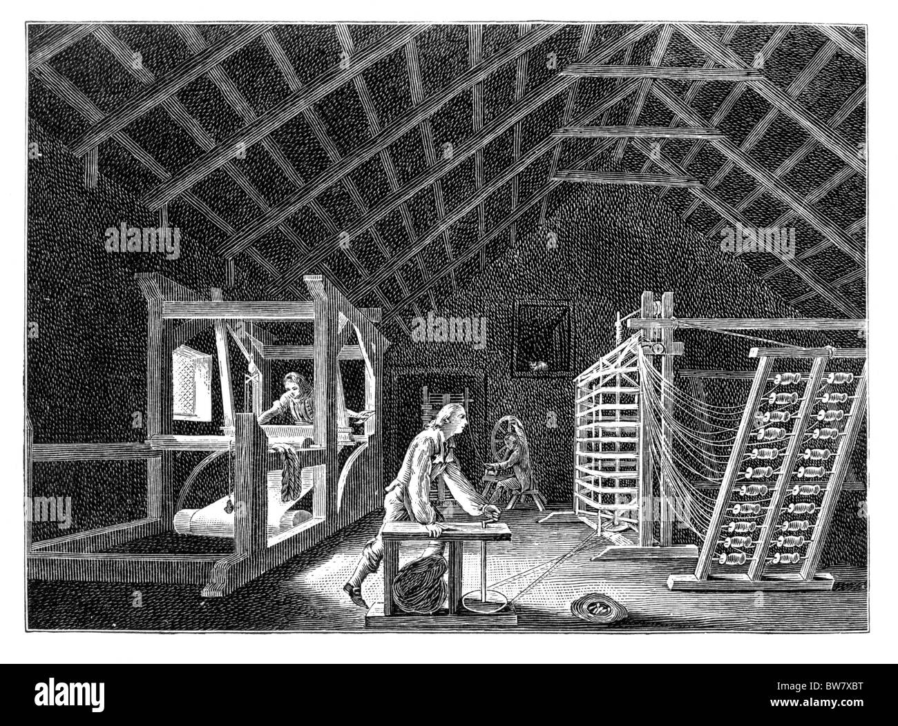 The Linen Industry in the 18th Century; Winding, Warping and Weaving ...