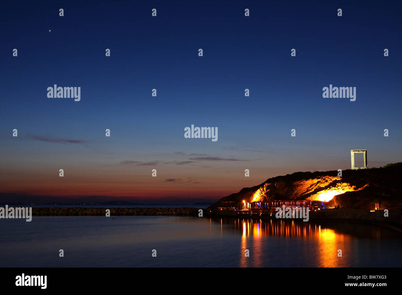 Portara ancient monument, Naxos island Stock Photo - Alamy