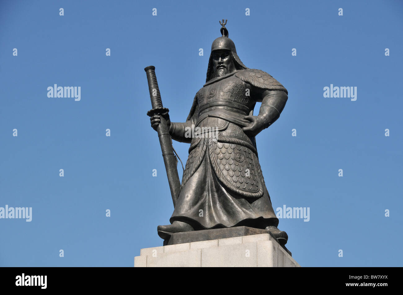 Admiral YI Sun Shin monument, Seoul, South Korea Stock Photo - Alamy