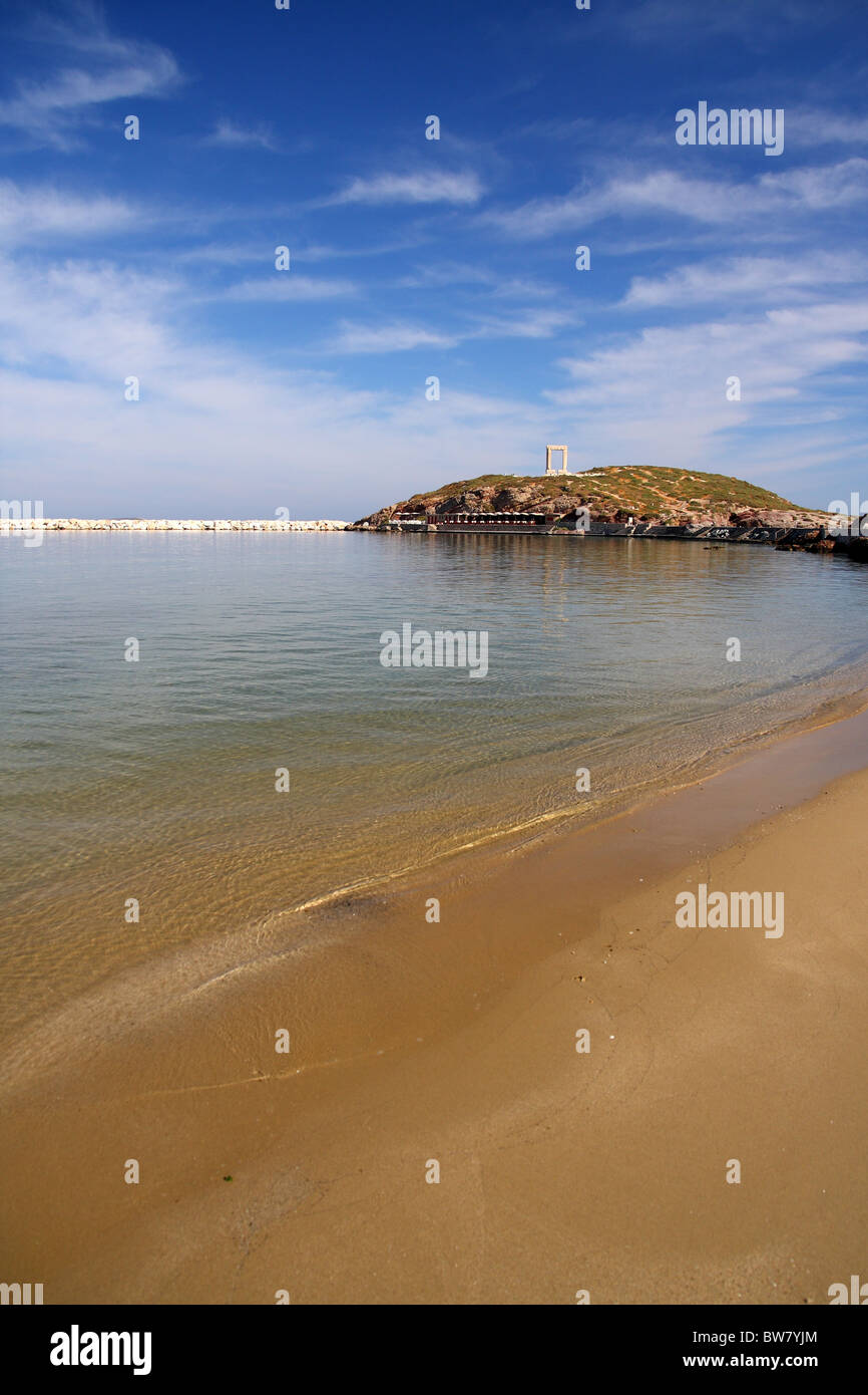 Naxos island, Portara monument Stock Photo - Alamy