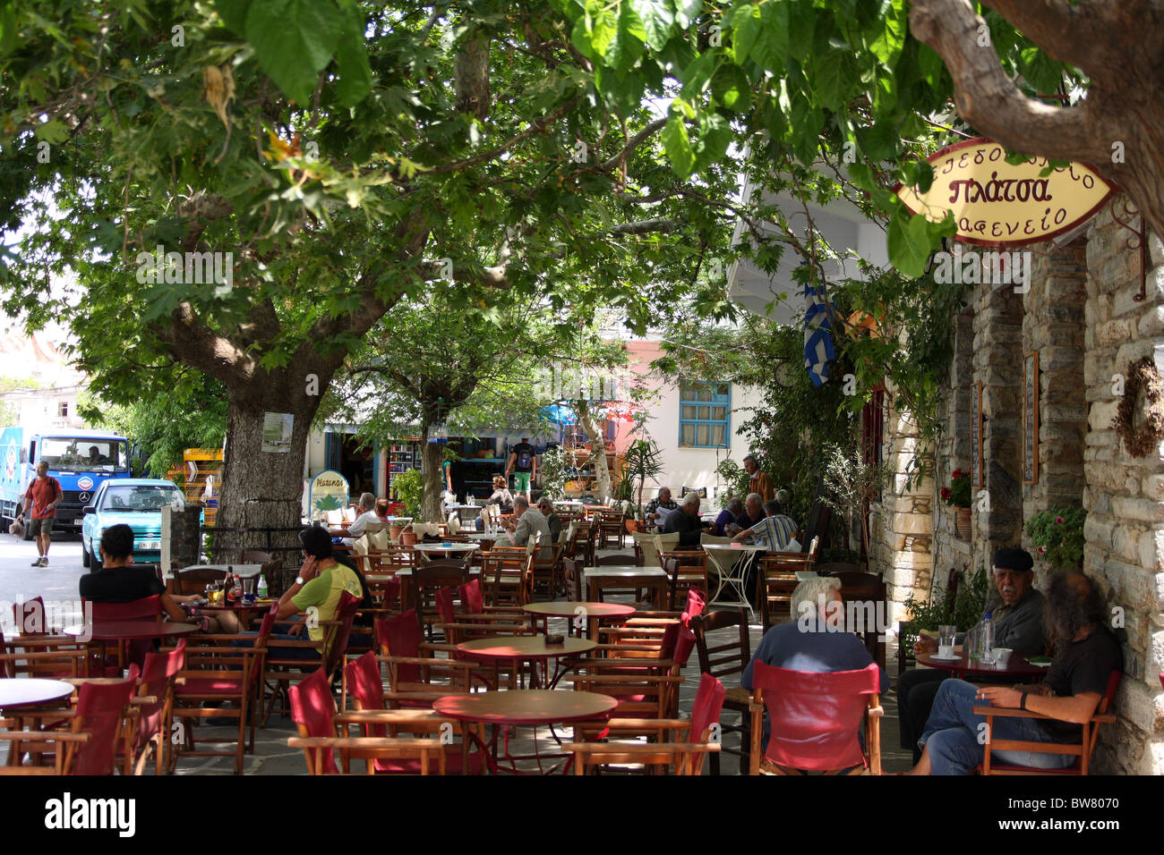 Naxos island, Filoti village Stock Photo - Alamy