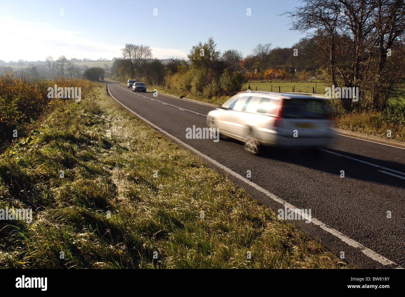 A5 road, Watling Street, Northamptonshire, England, UK Stock Photo - Alamy