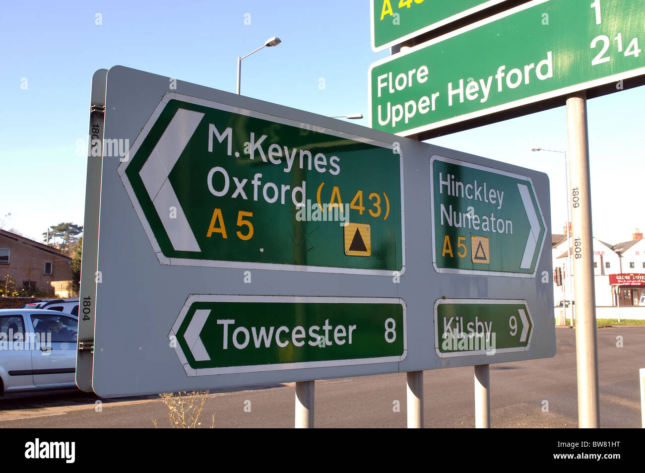Road sign signs on a5 hi-res stock photography and images - Alamy