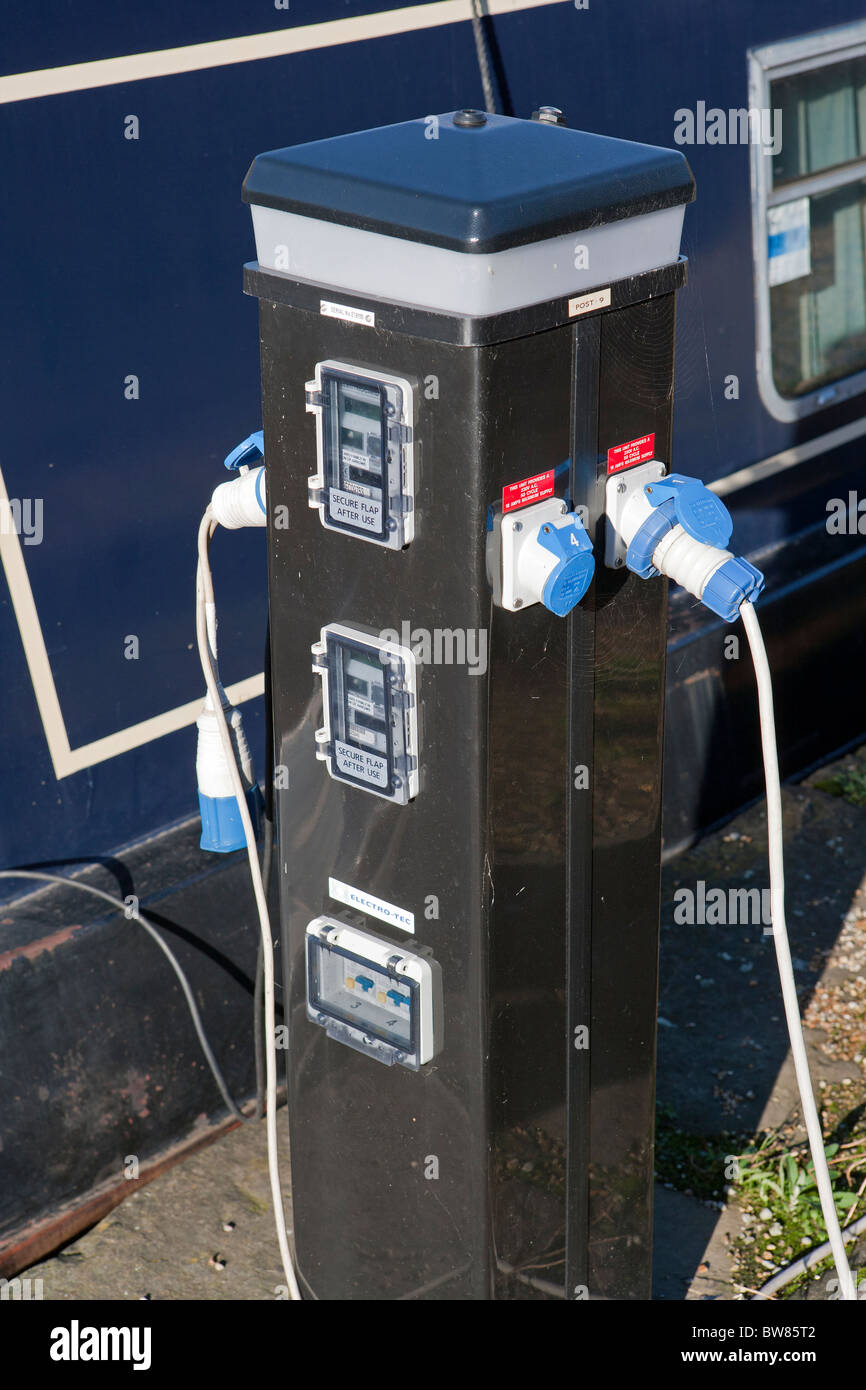 Canal boat power source Stock Photo - Alamy