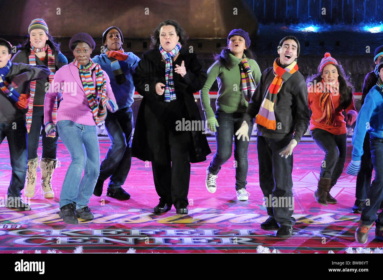 Rockefeller Center Christmas Tree Lighting Ceremony Stock Photo - Alamy