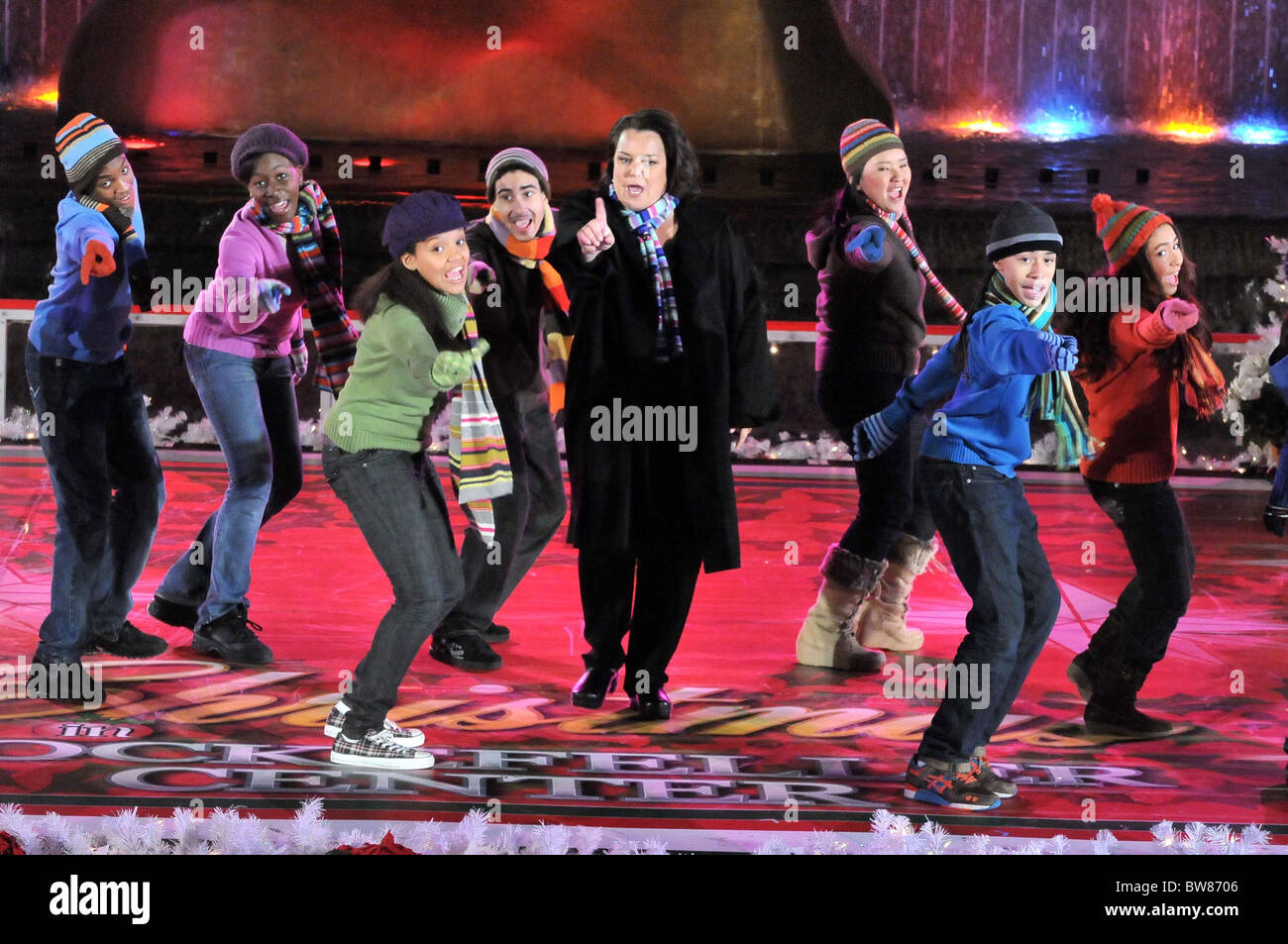 Rockefeller Center Christmas Tree Lighting Ceremony Stock Photo - Alamy