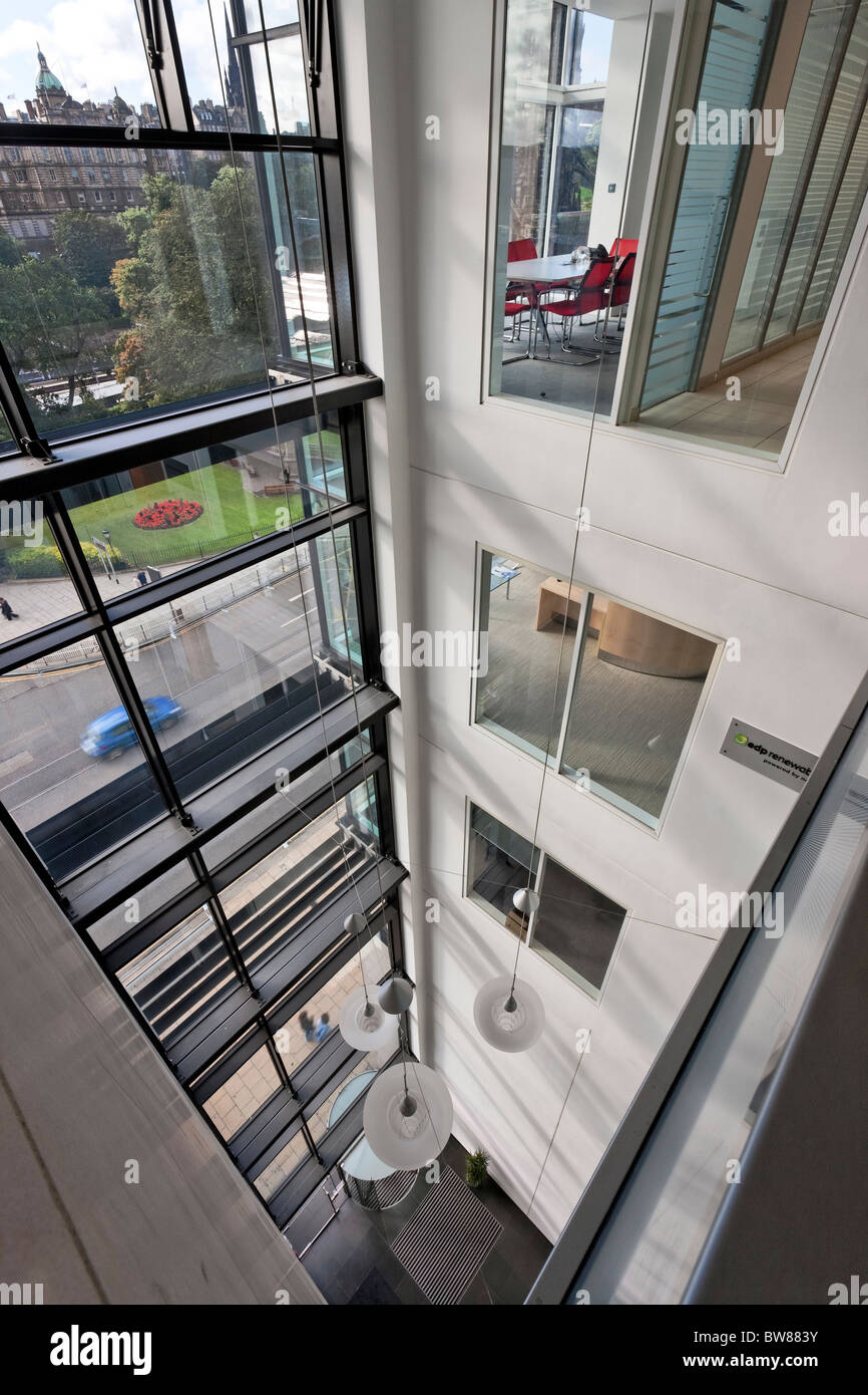 Retail and office development in Princes Street, Edinburgh Stock Photo ...