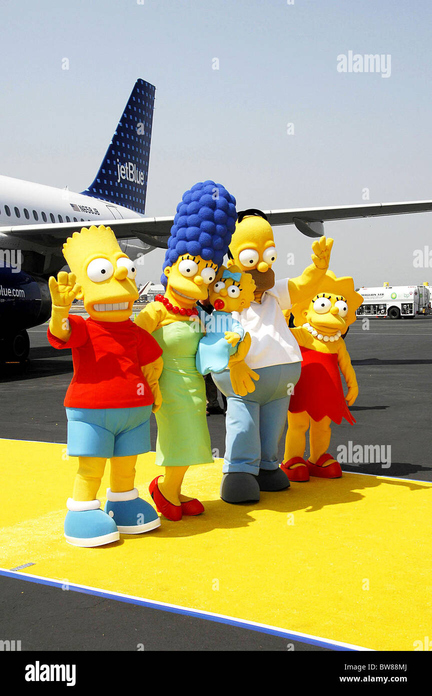 Simpsons JetBlue Event Stock Photo - Alamy
