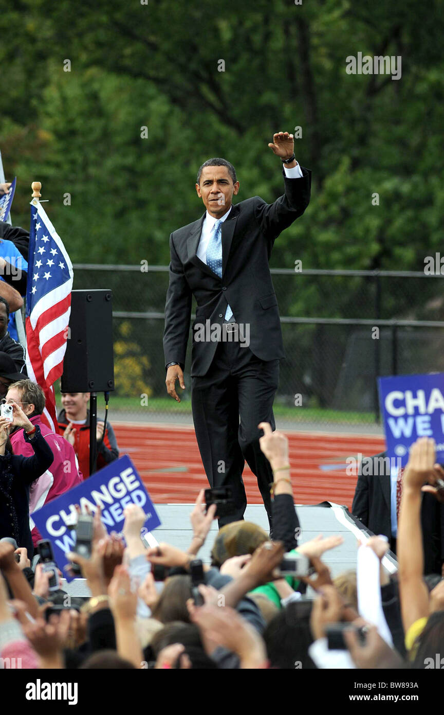 Barack Obama Campaign Stop in Pennsylvania Stock Photo - Alamy