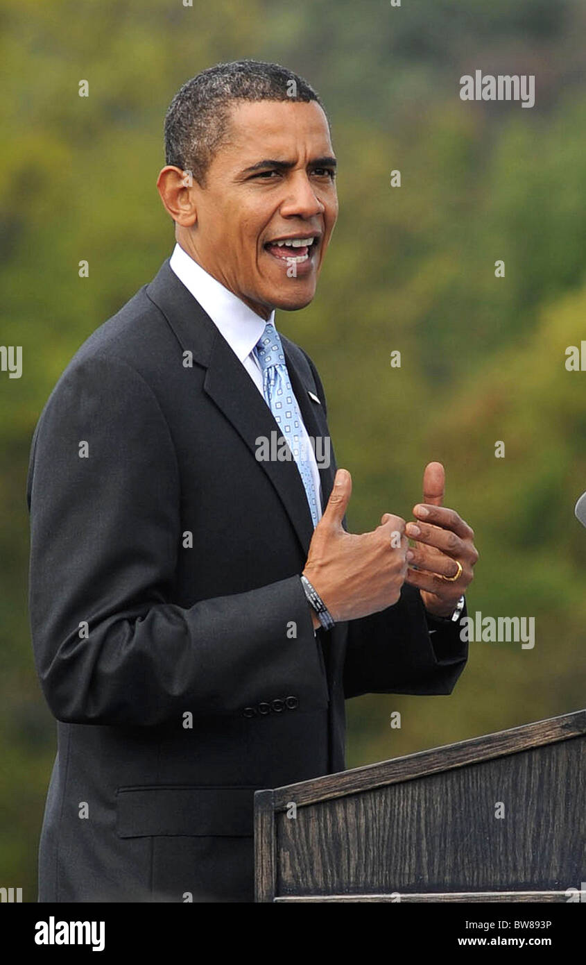 Barack Obama Campaign Stop in Pennsylvania Stock Photo - Alamy