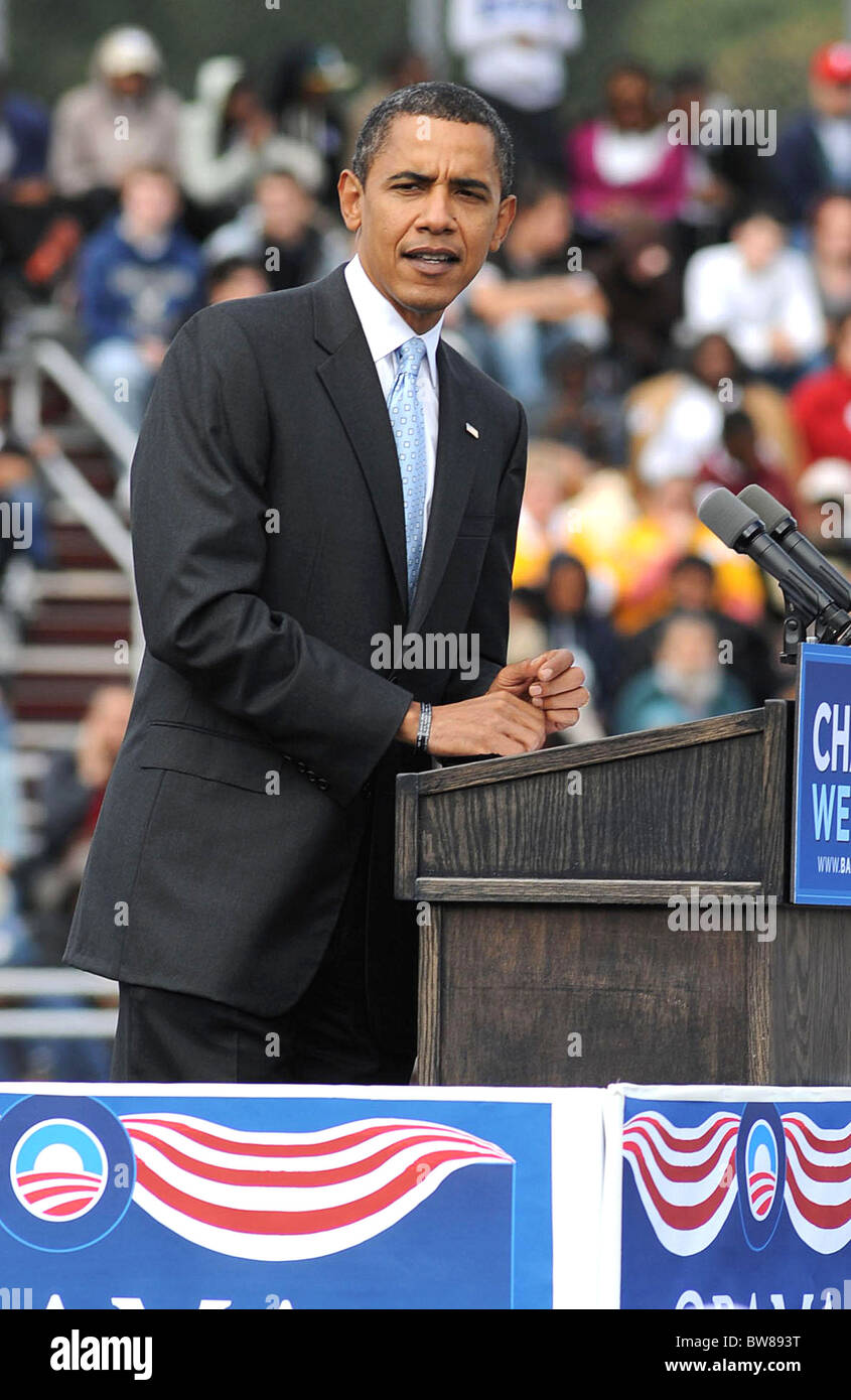 Barack Obama Campaign Stop in Pennsylvania Stock Photo - Alamy