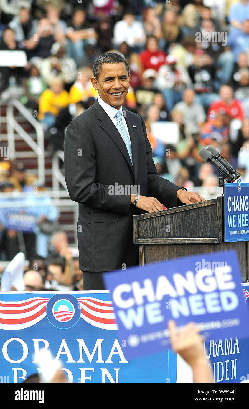 Barack Obama Campaign Stop in Pennsylvania Stock Photo - Alamy