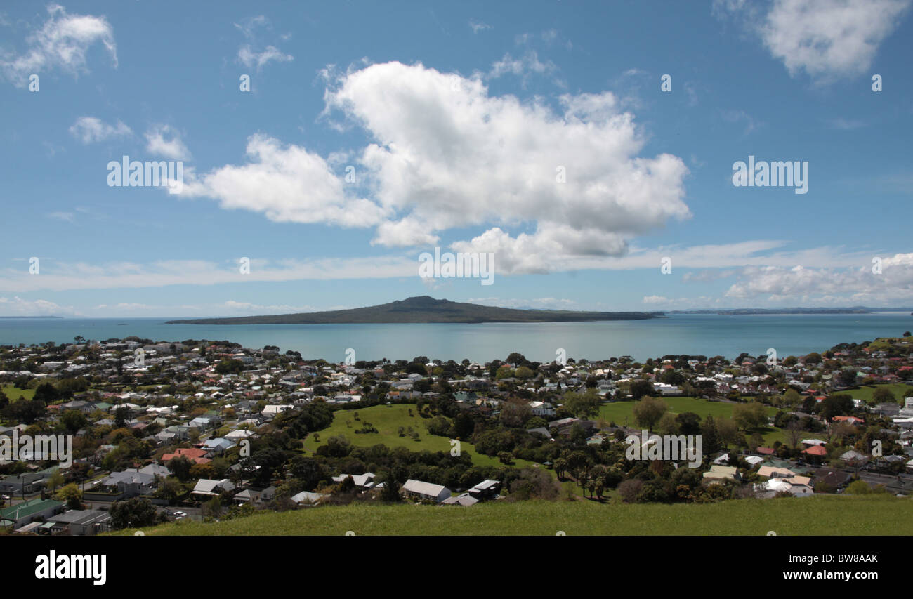 Rangitoto Island from Mt Victoria Auckland New Zealand Stock Photo - Alamy