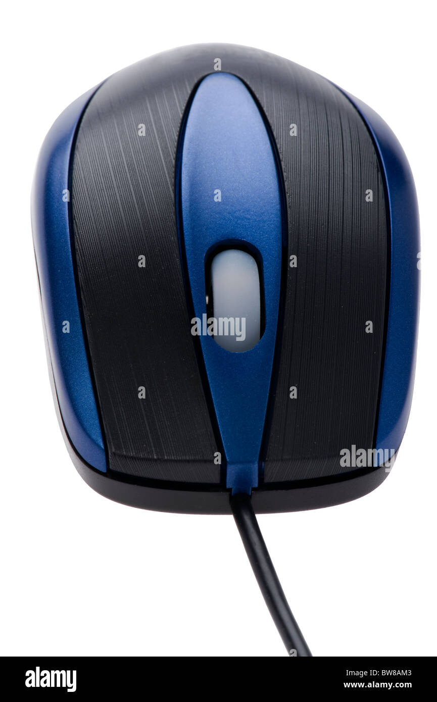 object on white - computer mouse close up Stock Photo - Alamy