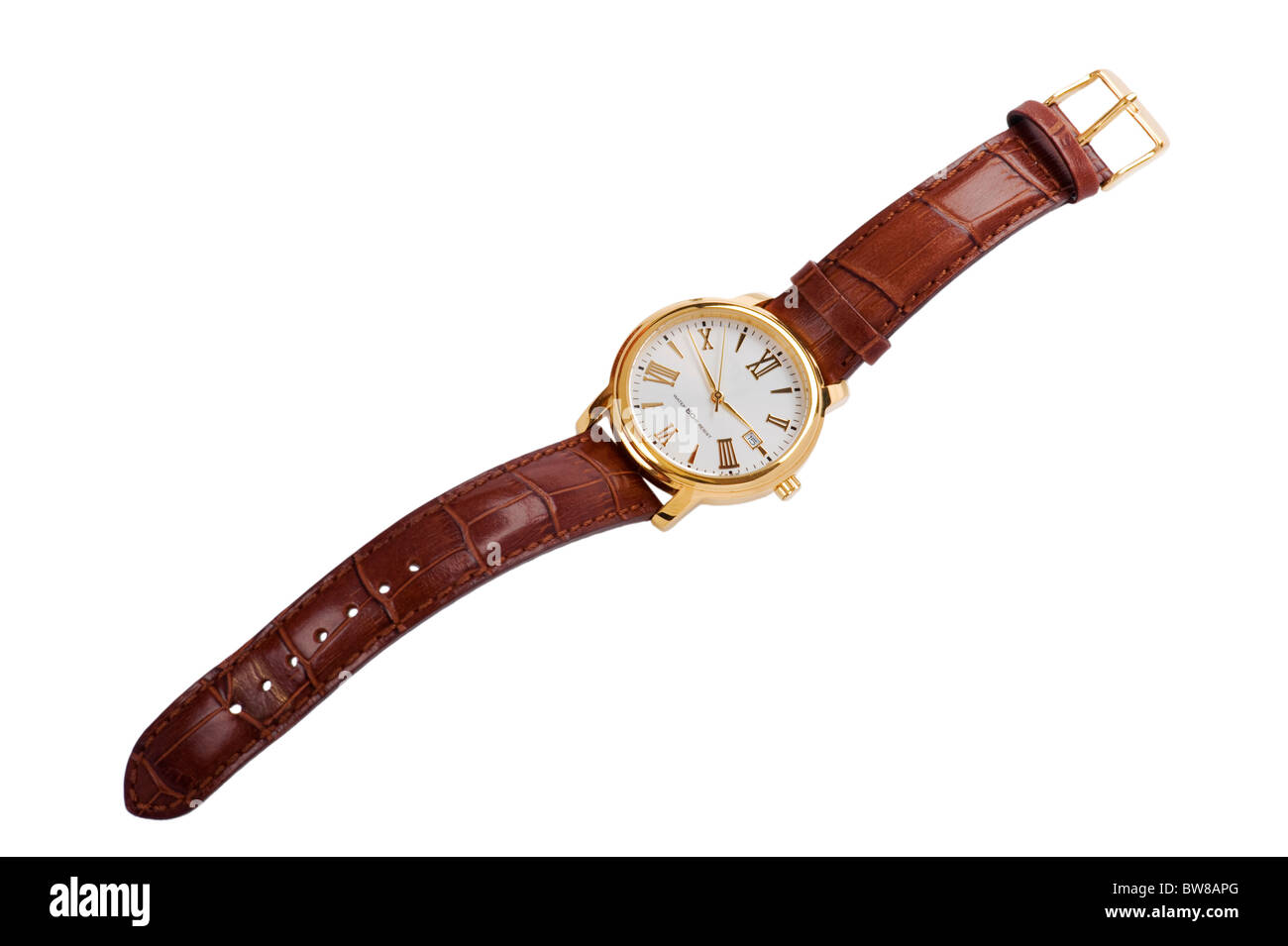 object on white - watch close up Stock Photo - Alamy
