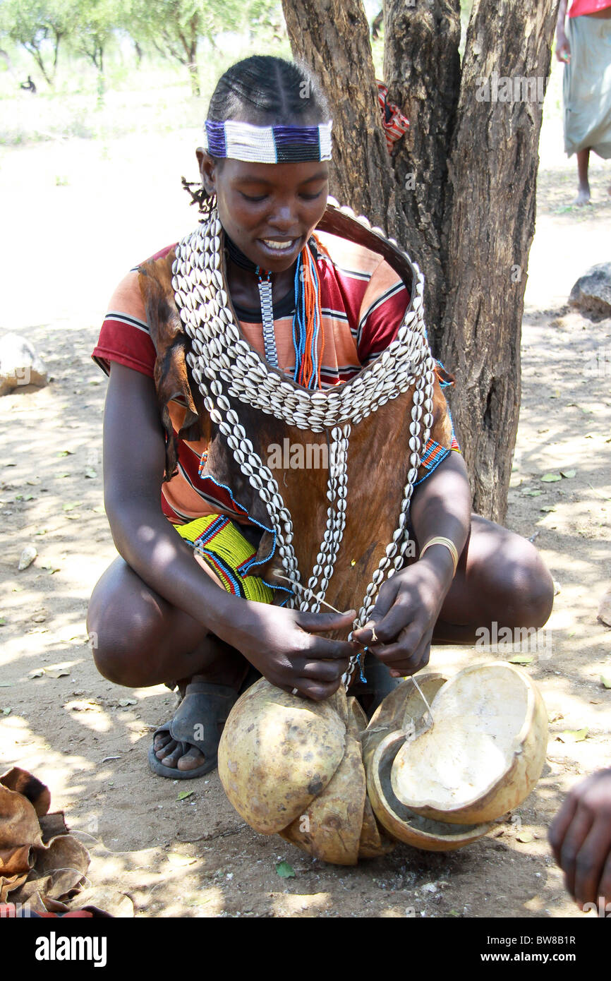 Africa, Ethiopia, Debub Omo Zone, Tsamai tribesmen Stock Photo - Alamy