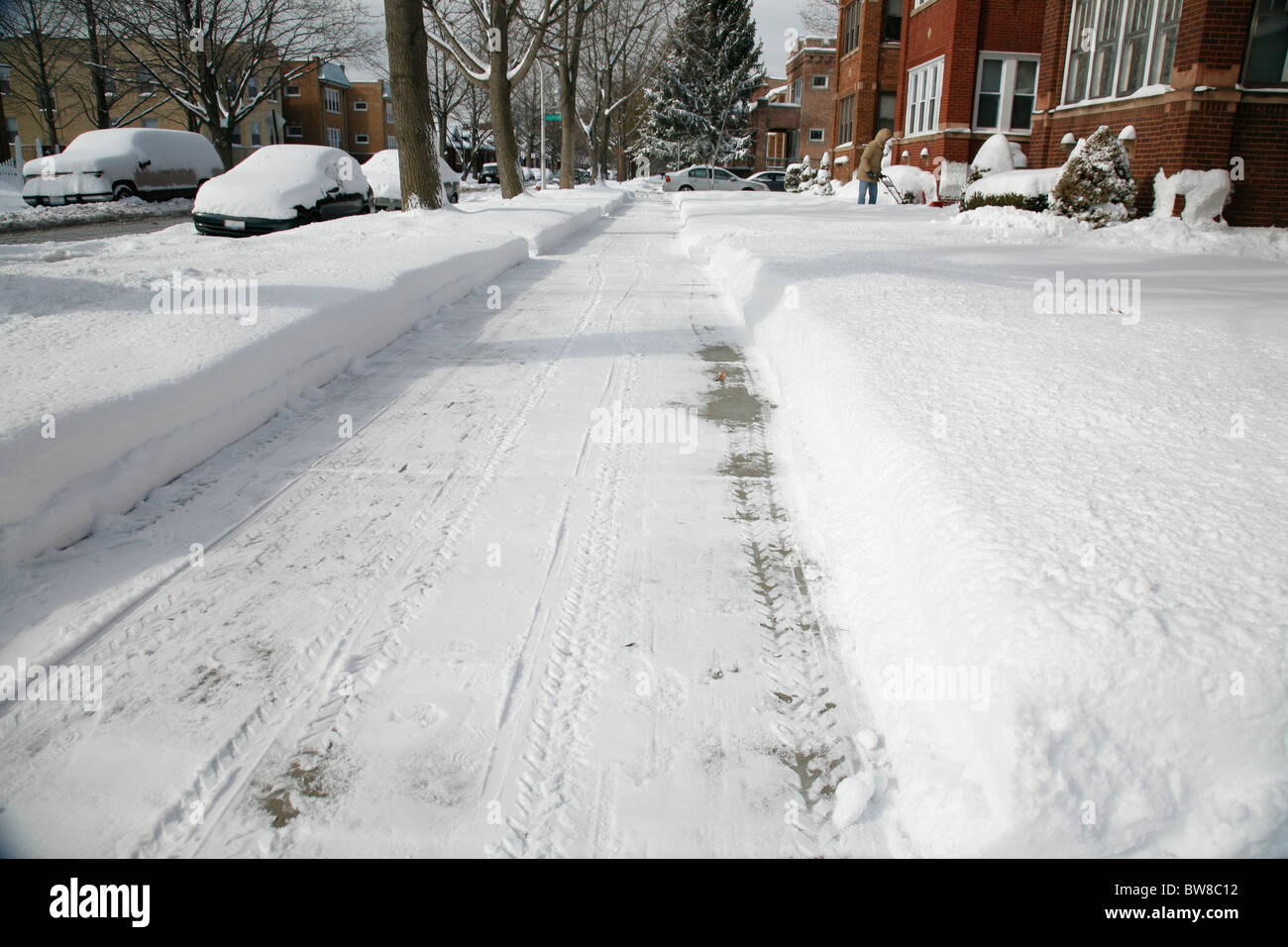 Chicago winter snow hi-res stock photography and images - Alamy