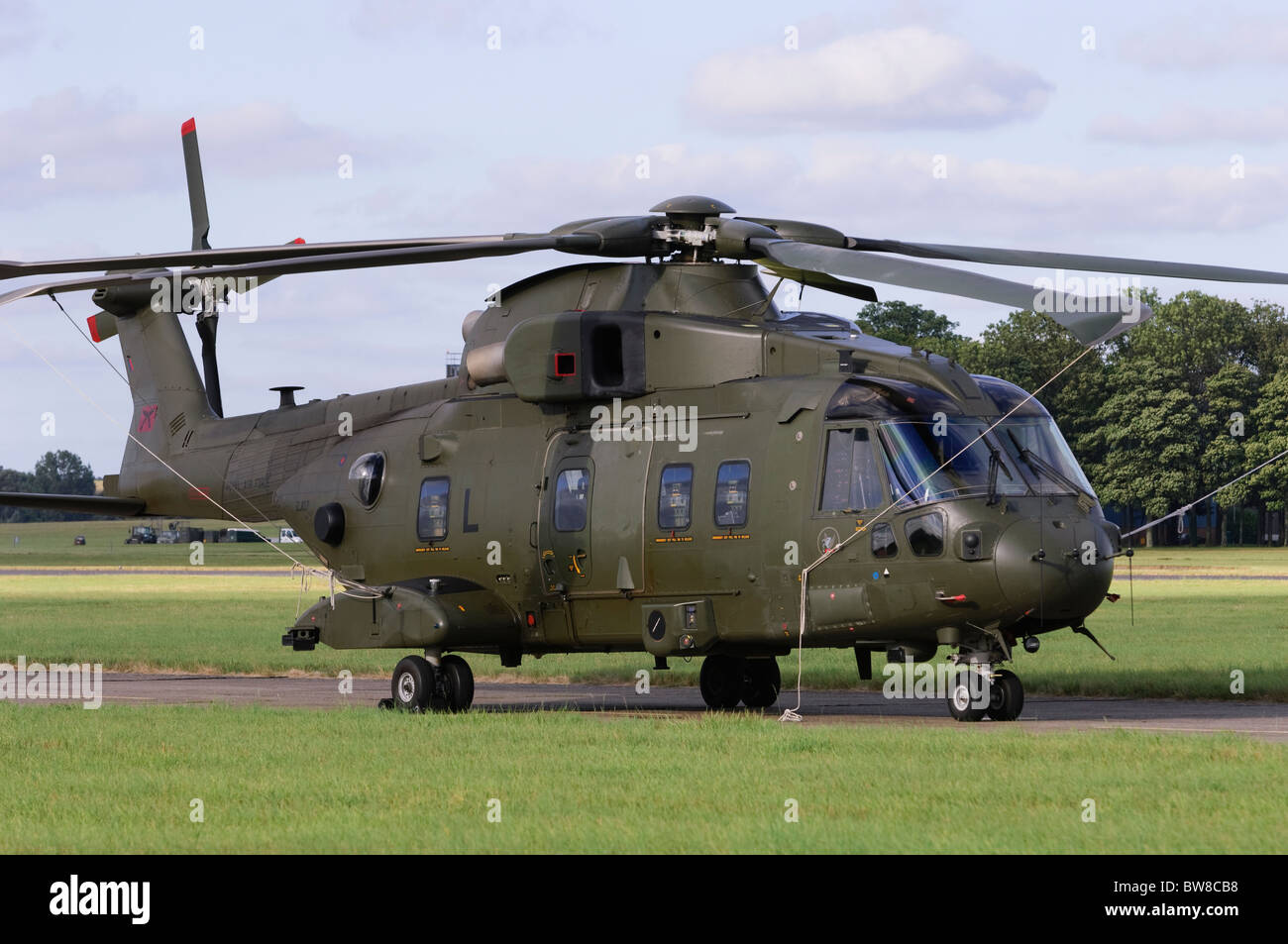 Westland Merlin HC3 operated by the RAF at RAF Benson, Oxfordshire, UK ...