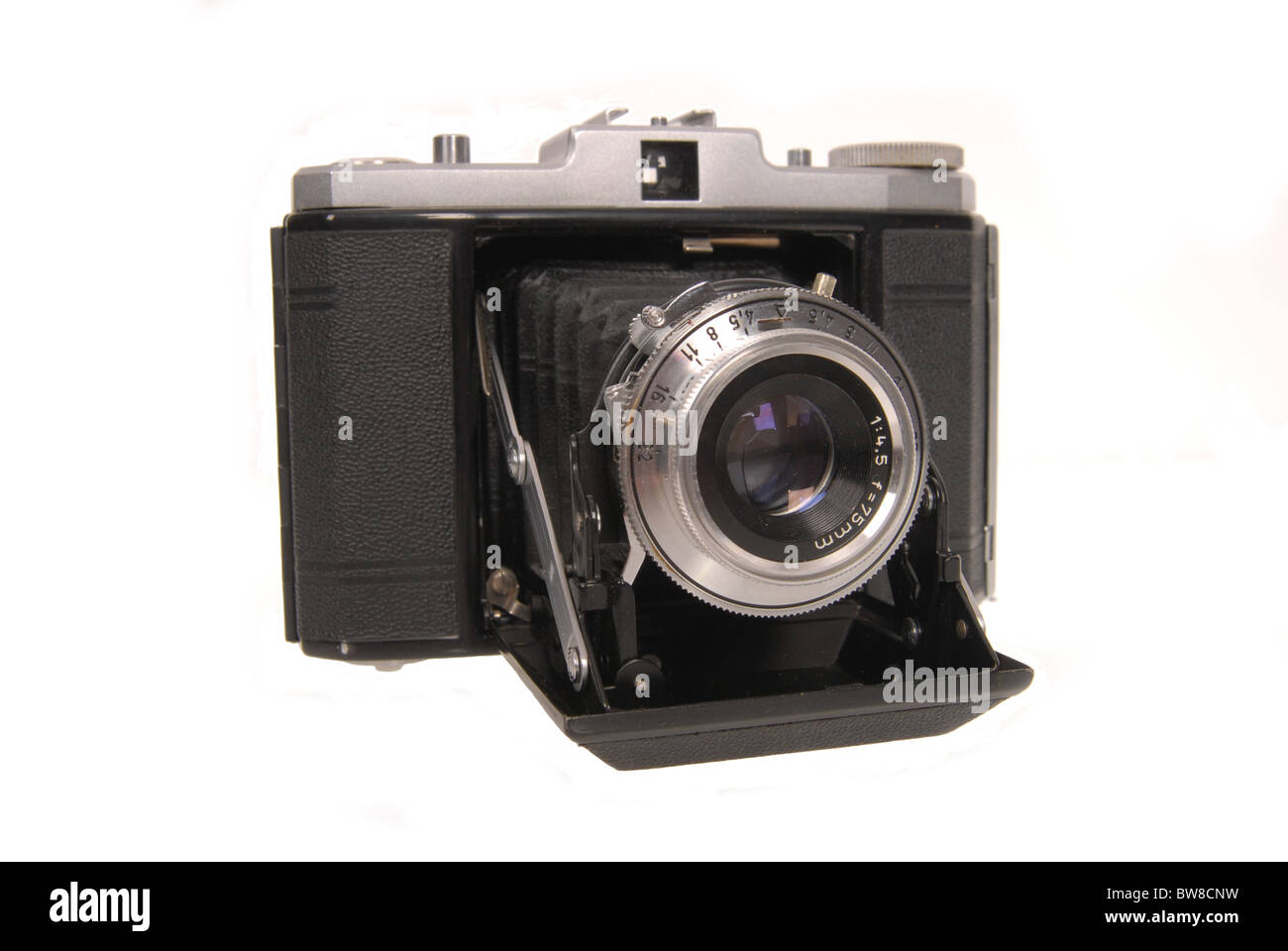 old photo camera isolated on white background Stock Photo - Alamy