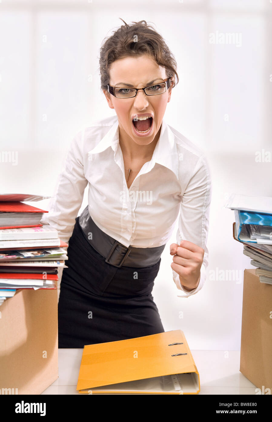 Attractive secretary Stock Photo - Alamy Attractive secretary Stock Photo - Alamy